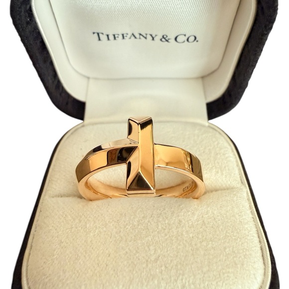 Tiffany & Co. | Jewelry | Tiffany Co Tiffany T T Wide Ring 18k Rose ...
